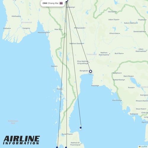 Bangkok Airways airline - PG - flights, aircrafts, destinations ...