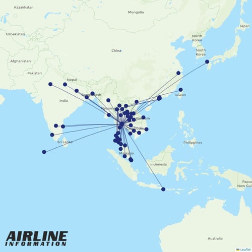 Thai AirAsia airline - FD - flights, aircrafts, destinations | Airline ...