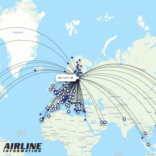 Finnair airline - AY - flights, aircrafts, destinations | Airline ...