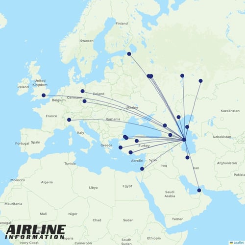 Azerbaijan Airlines - J2 - flights, aircrafts, destinations | Airline ...