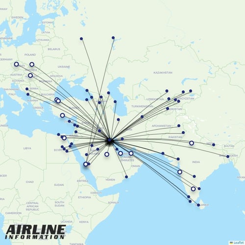 Jazeera Airways airline - J9 - flights, aircrafts, destinations ...