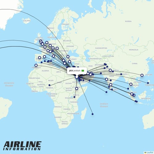 Saudia airline - SV - flights, aircrafts, destinations | Airline ...