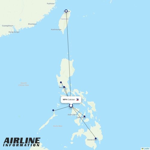 Cebu Pacific Air airline - 5J - flights, aircrafts, destinations ...