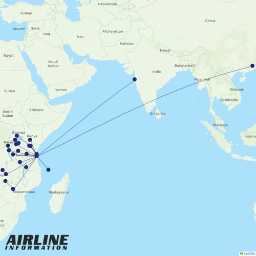 Air Tanzania airline - TC - flights, aircrafts, destinations | Airline ...