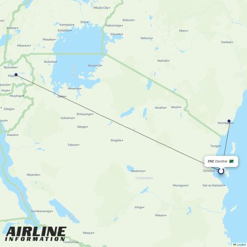 RwandAir airline - WB - flights, aircrafts, destinations | Airline ...