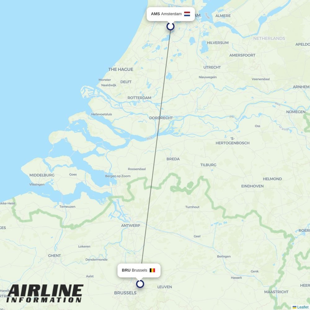 Airlines with flights from Amsterdam to Brussels (AMS to BRU) | Airline ...