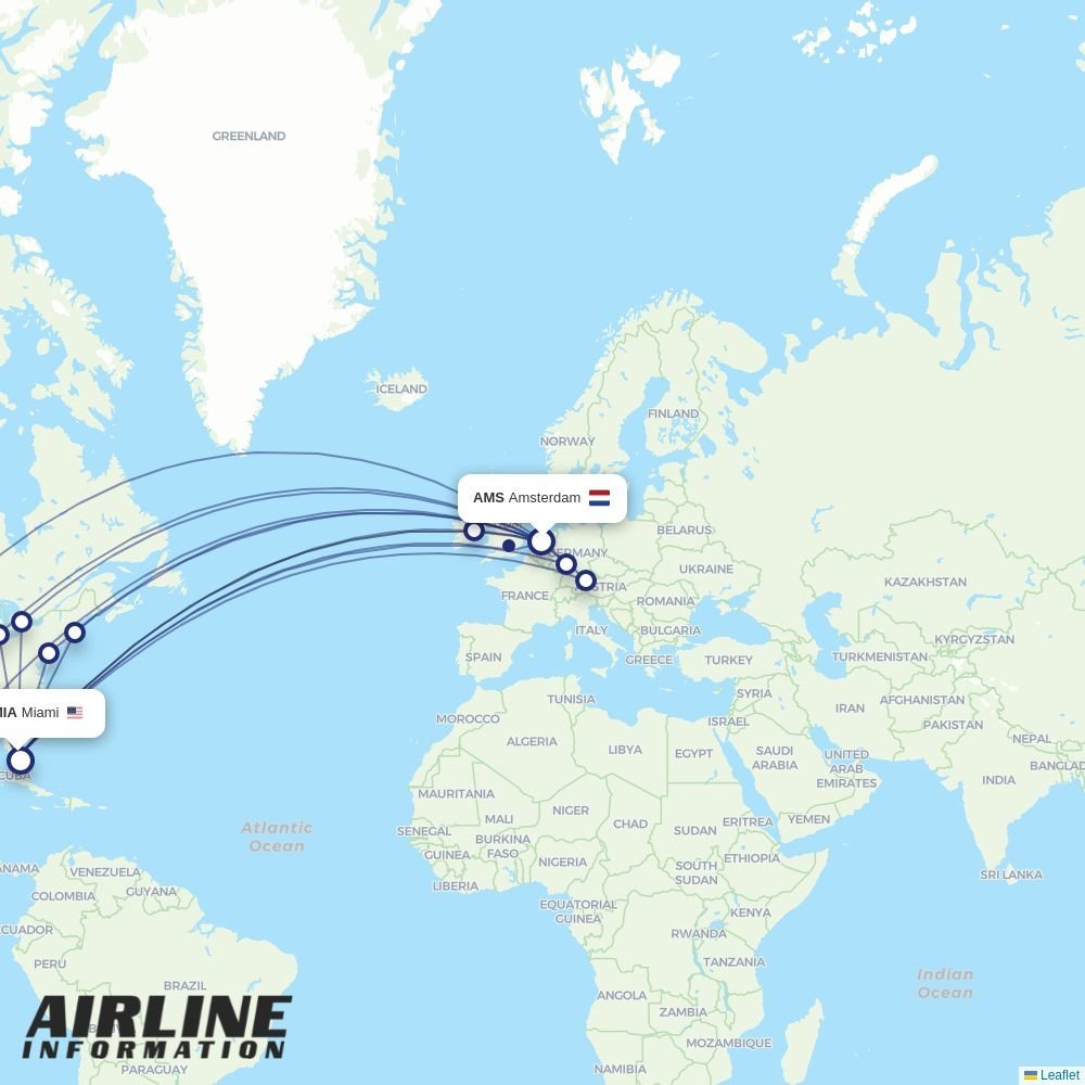 Airlines with flights from Amsterdam to Miami (AMS to MIA) | Airline ...