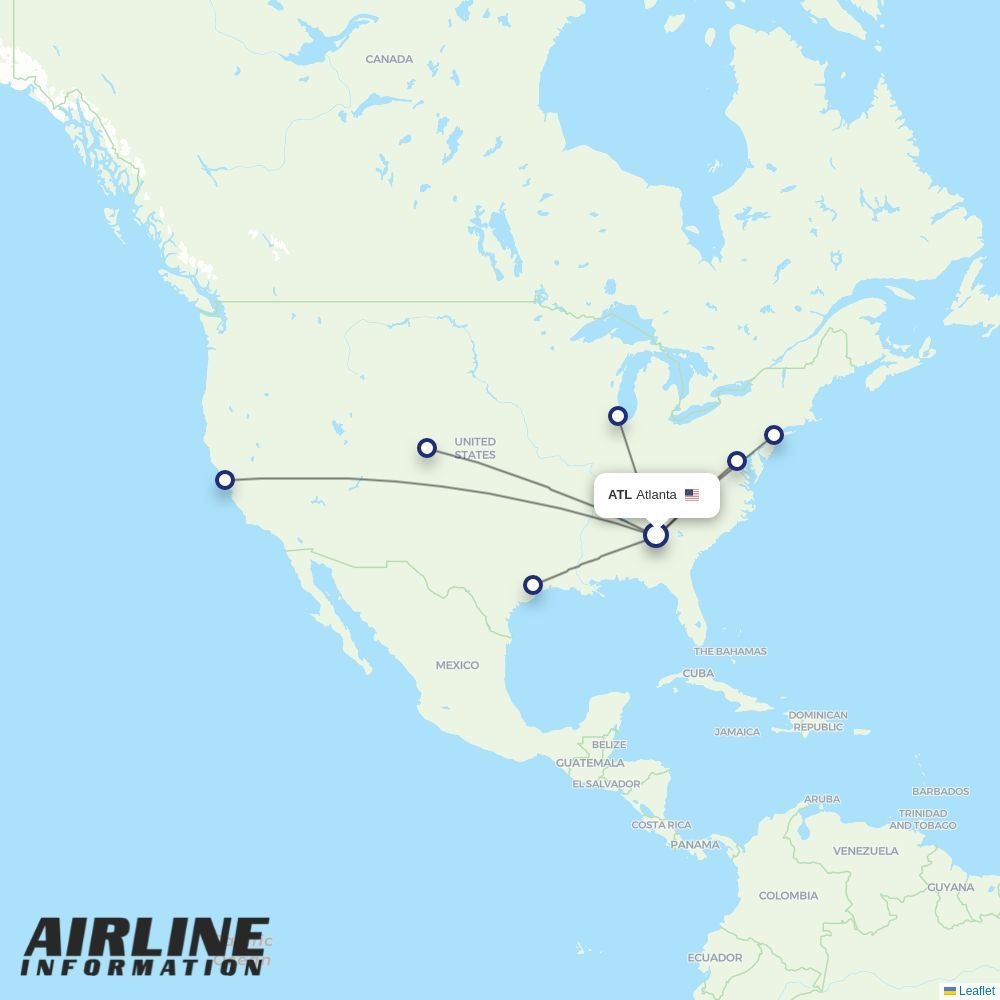 United flights from Atlanta (ATL) | Airline Information