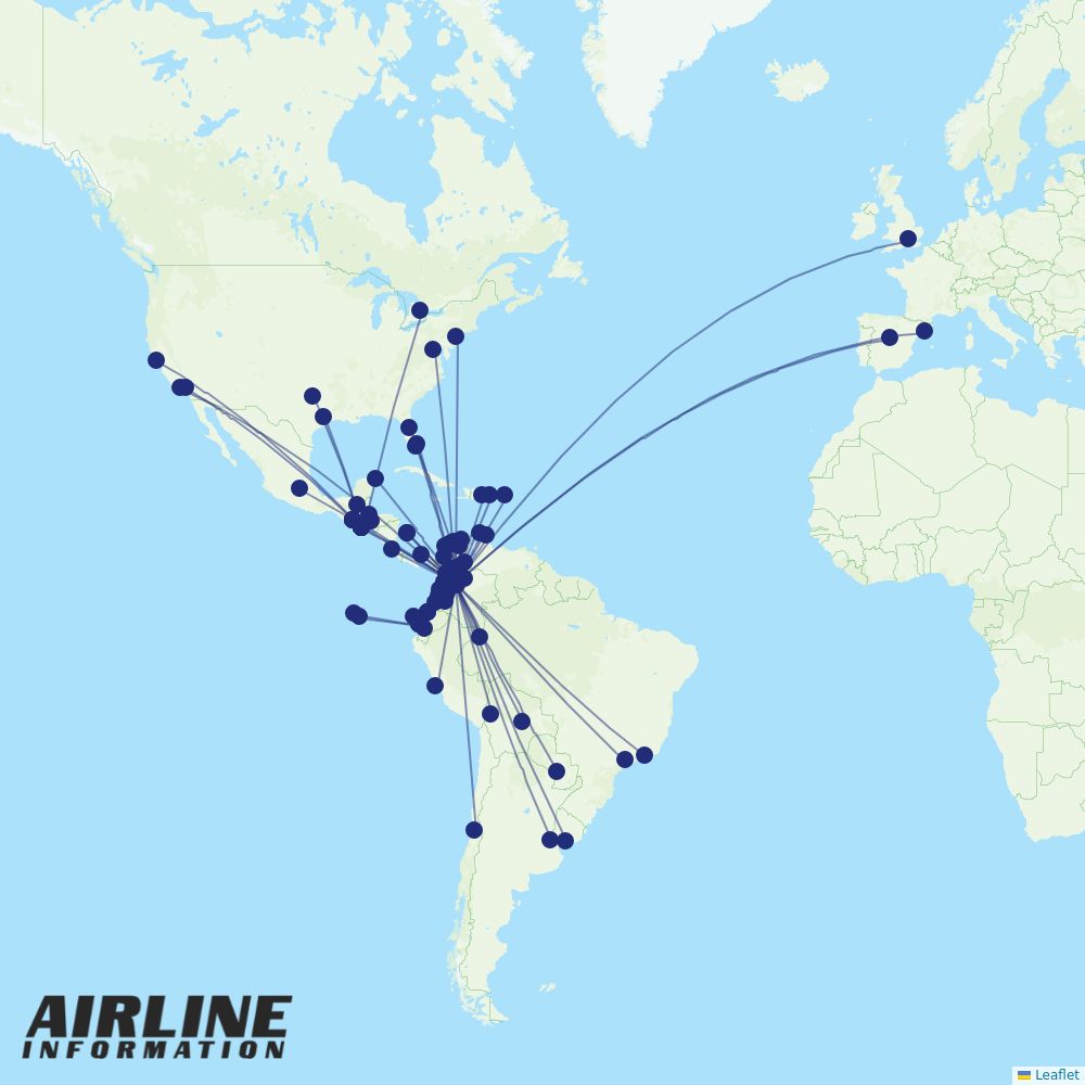 AVIANCA airline - AV - flights, aircrafts, destinations | Airline ...