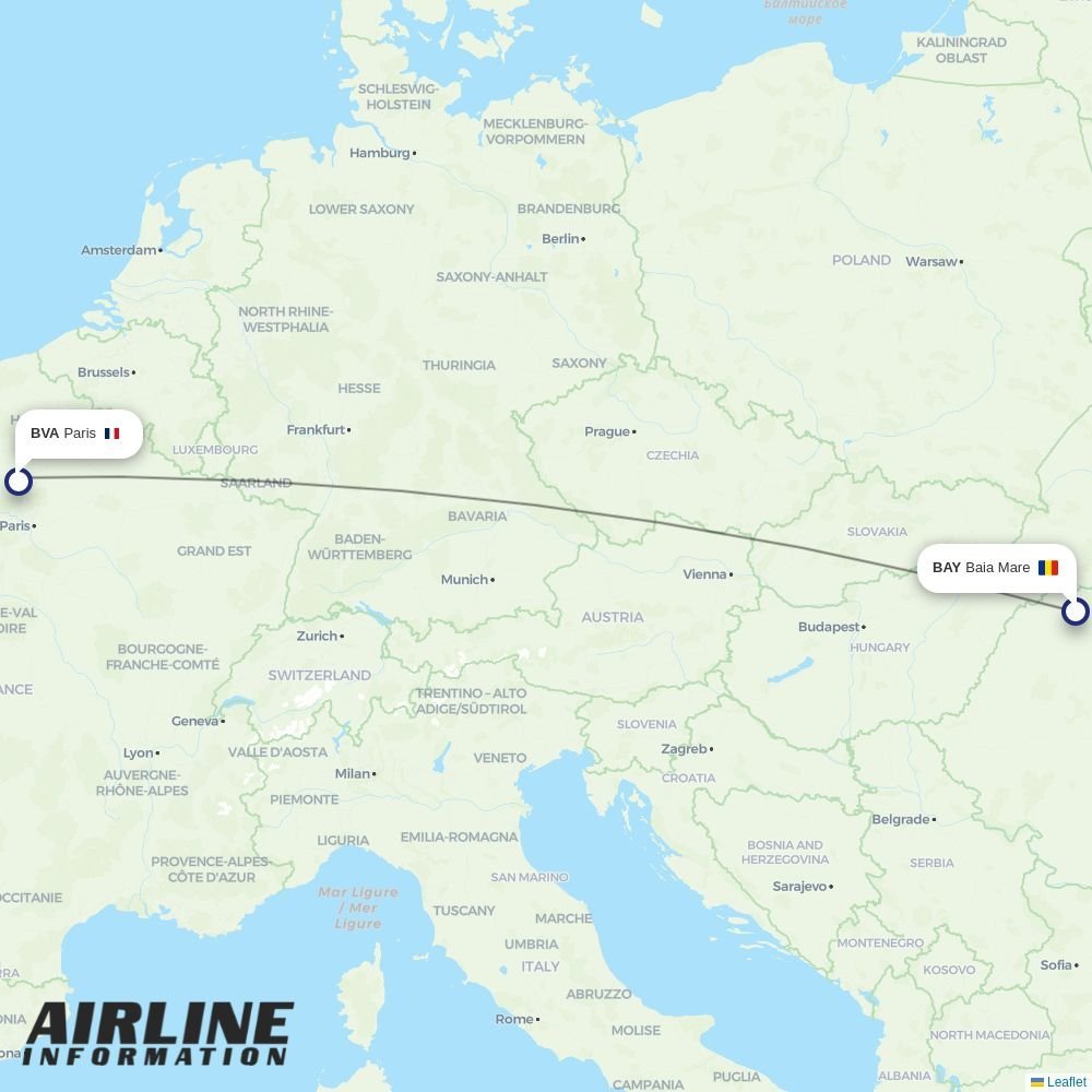 Airlines with flights from Baia Mare to Paris (BAY to BVA) | Airline ...
