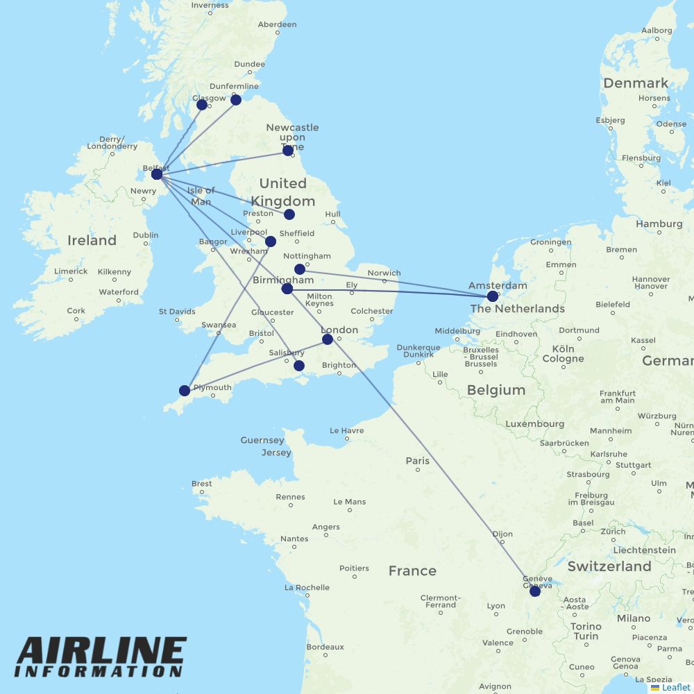 Flybe airline - BE - flights, aircrafts, destinations | Airline Information