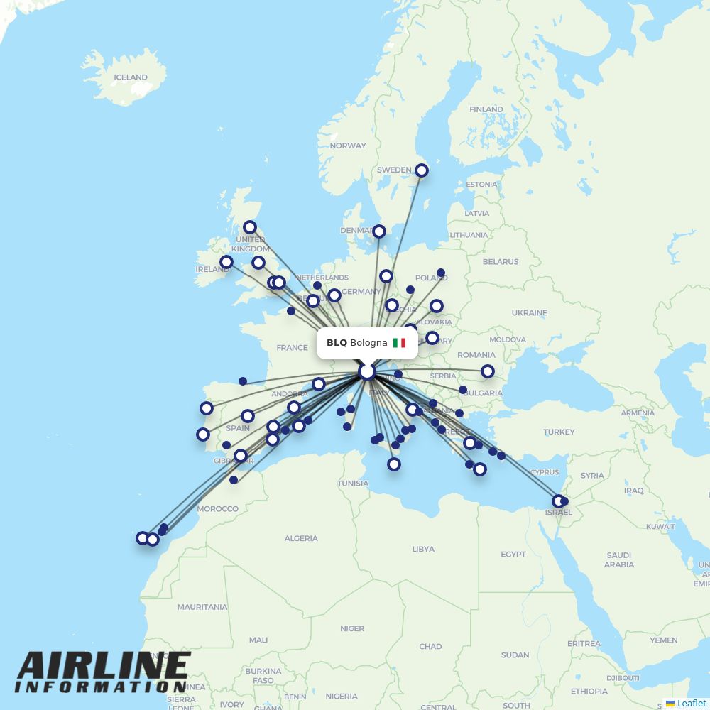 See all routes and flights offered by Ryanair | Airline Information