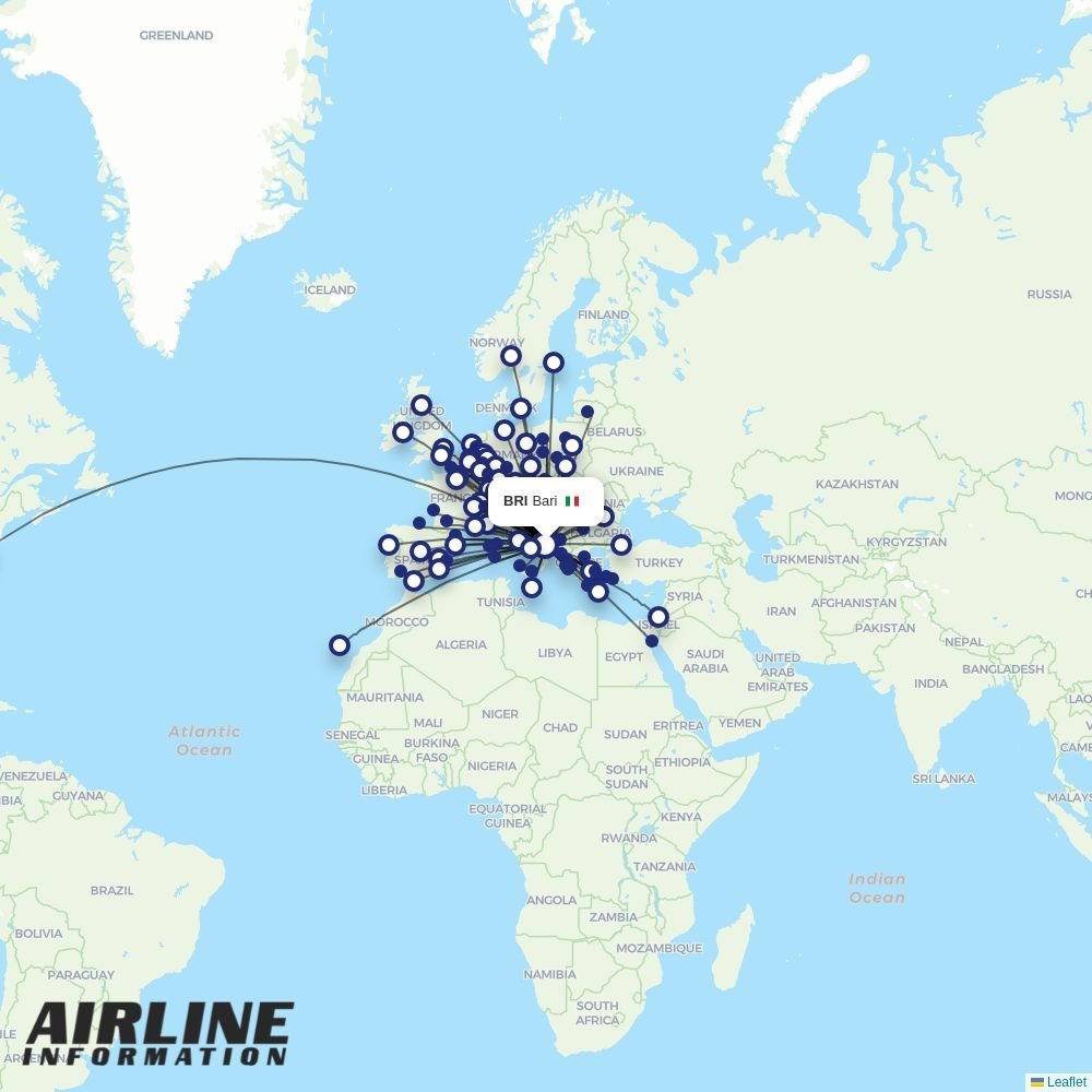 Volotea flights from Bari (BRI) | Airline Information