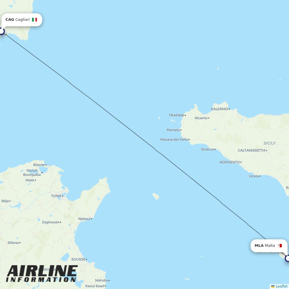 Airlines with flights from Cagliari to Malta (CAG to MLA) | Airline ...