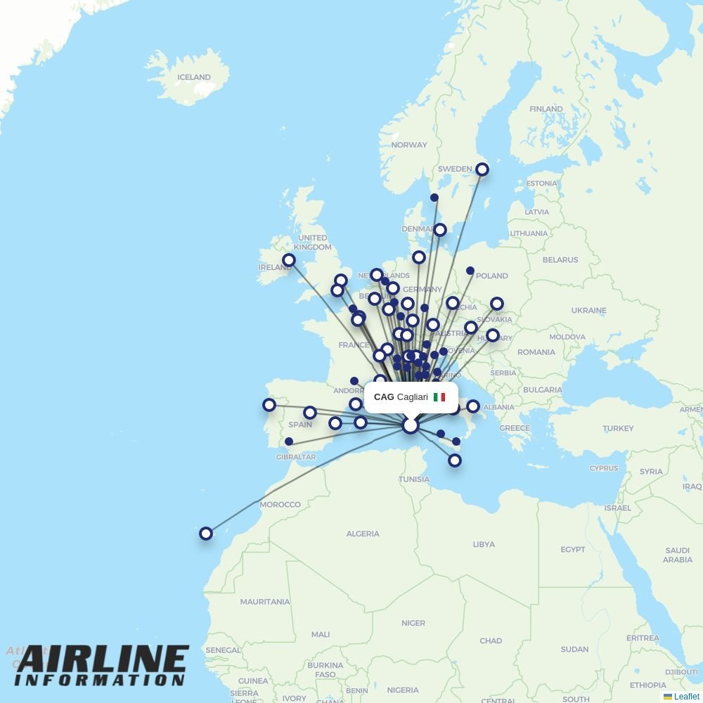 Volotea flights from Cagliari (CAG) | Airline Information