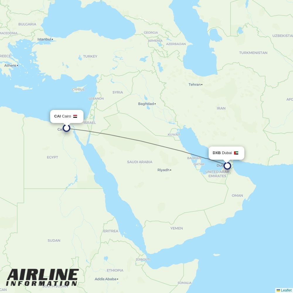 Airlines with flights from Cairo to Dubai (CAI to DXB) | Airline ...