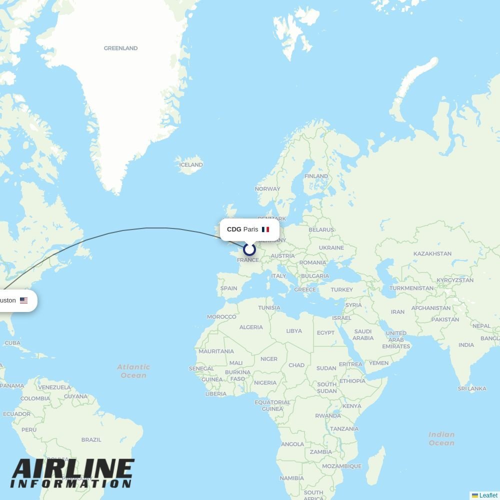 Airlines with flights from Paris to Houston (CDG to IAH) | Airline ...