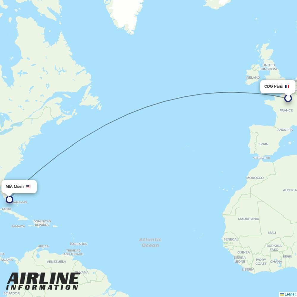 Airlines with flights from Paris to Miami (CDG to MIA) | Airline ...