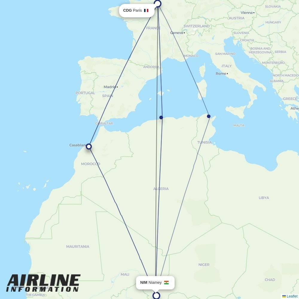 Airlines with flights from Paris to Niamey (CDG to NIM) | Airline ...