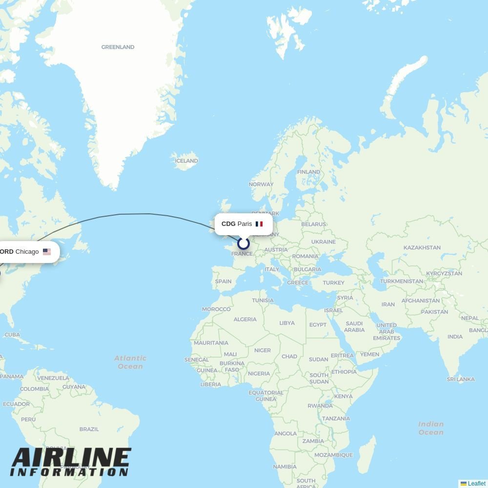 Airlines with flights from Paris to Chicago (CDG to ORD) | Airline ...