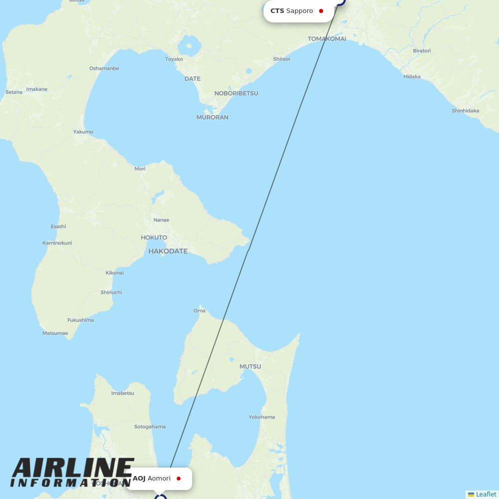 Airlines with flights from Sapporo to Aomori (CTS to AOJ) | Airline ...