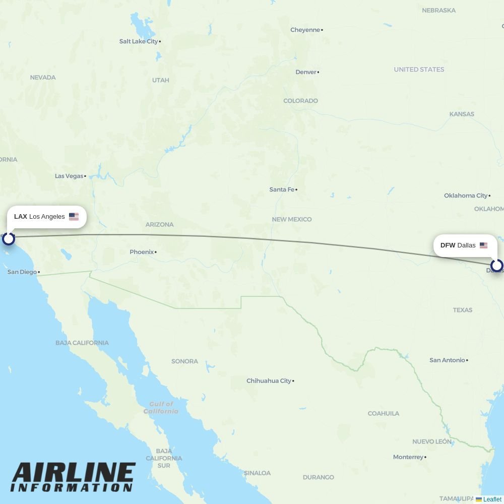 Airlines with flights from Dallas to Los Angeles (DFW to LAX) | Airline ...