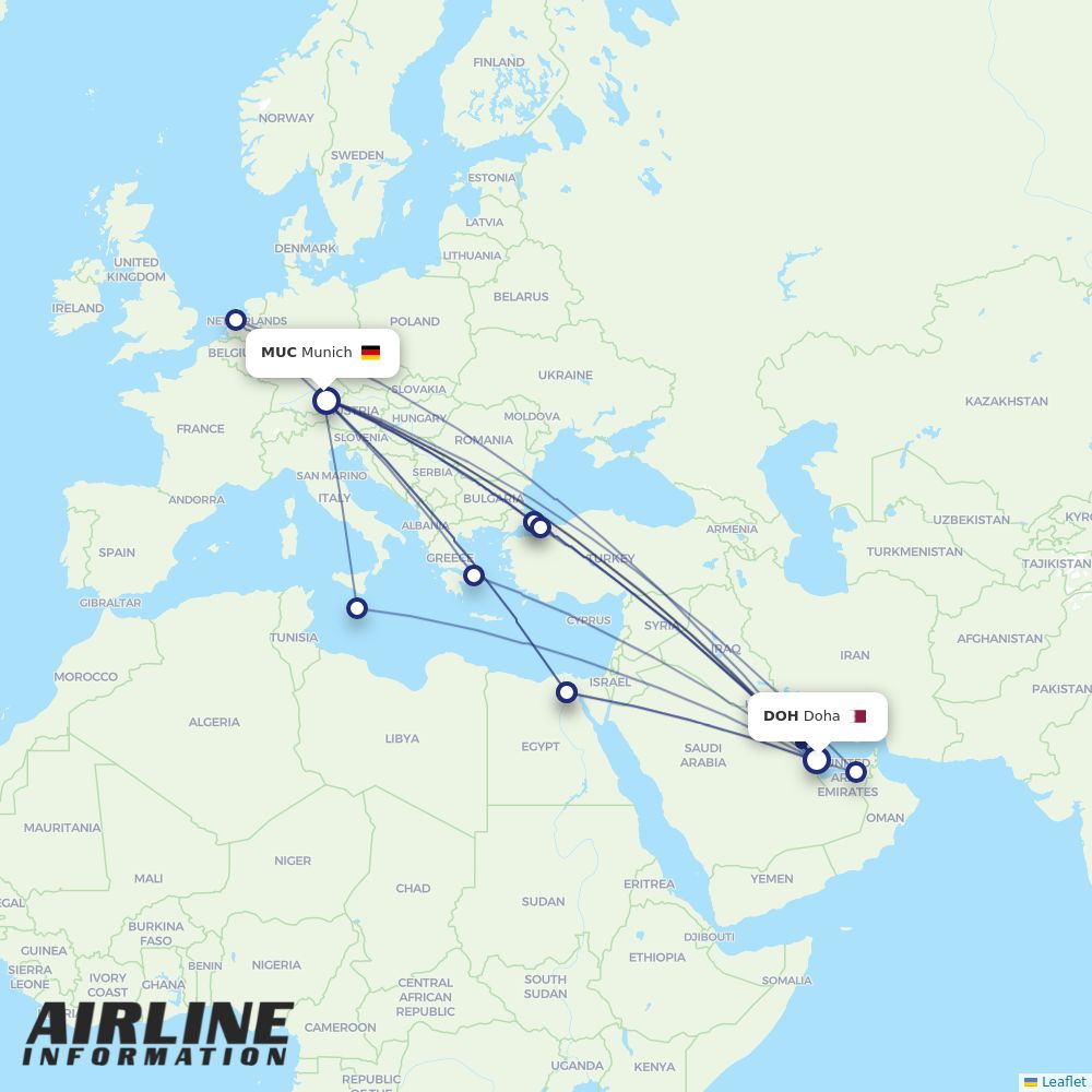 Airlines with flights from Doha to Munich (DOH to MUC) | Airline ...