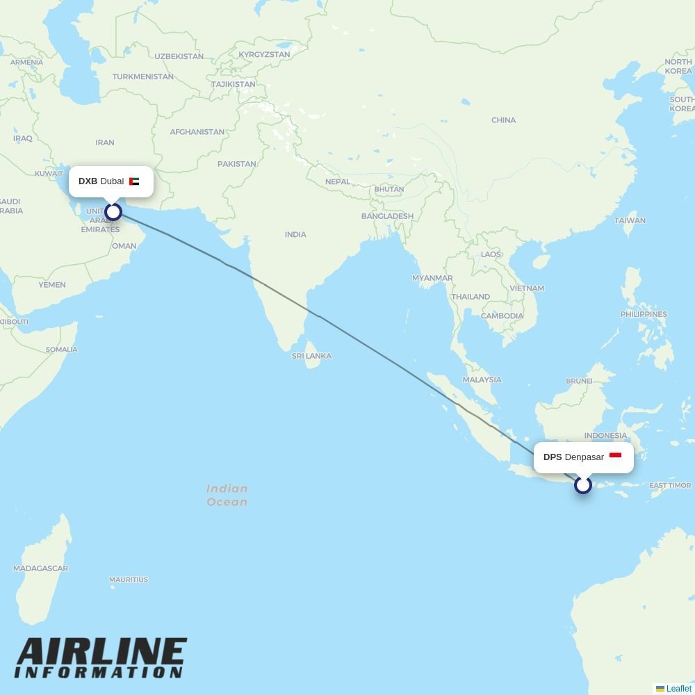 Airlines with flights from Denpasar to Dubai (DPS to DXB) | Airline ...