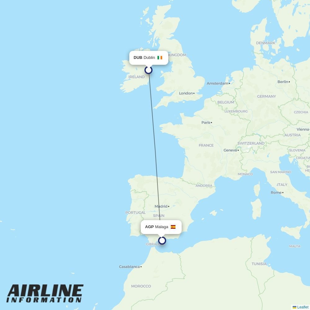 Airlines with flights from Dublin to Malaga (DUB to AGP) | Airline ...