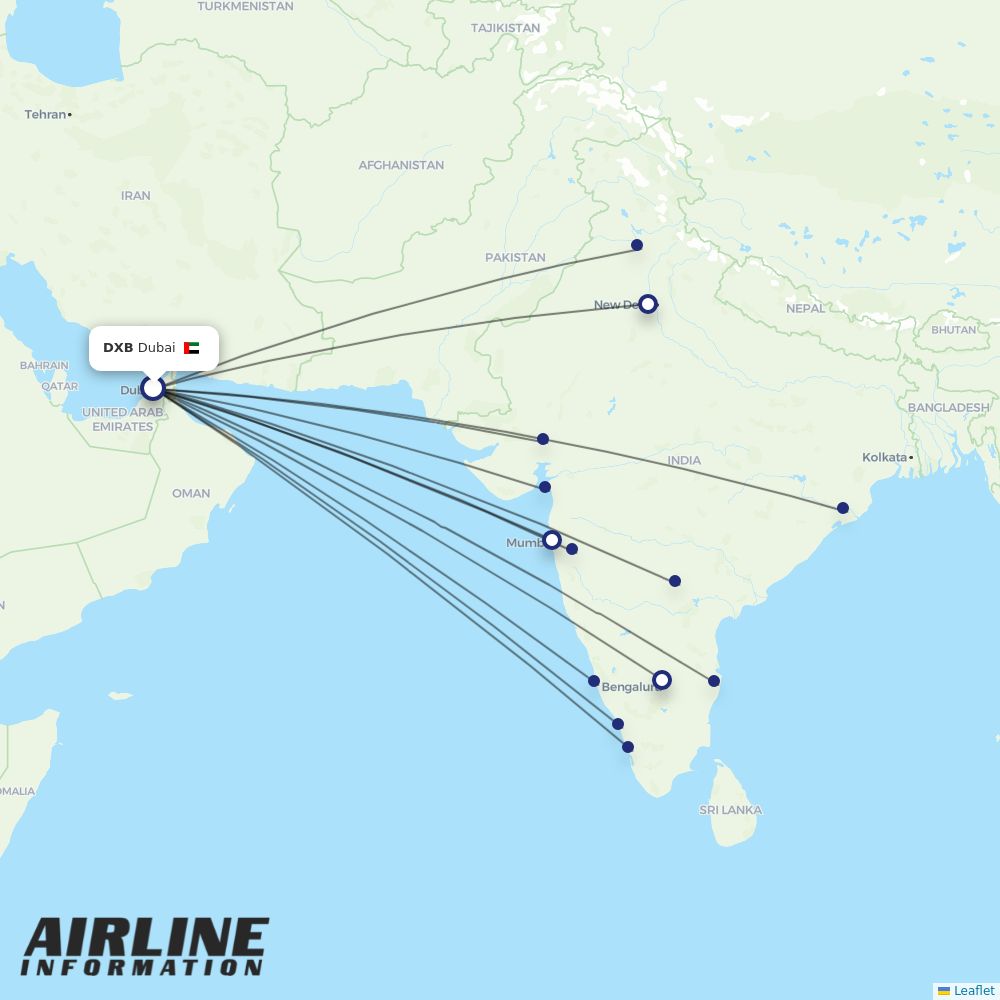 IndiGo flights from Dubai (DXB) | Airline Information