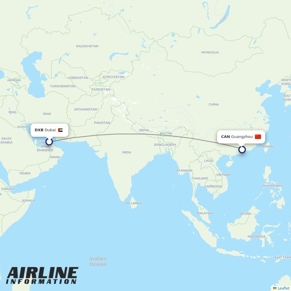 Airlines with flights from Dubai to Guangzhou (DXB to CAN) | Airline ...
