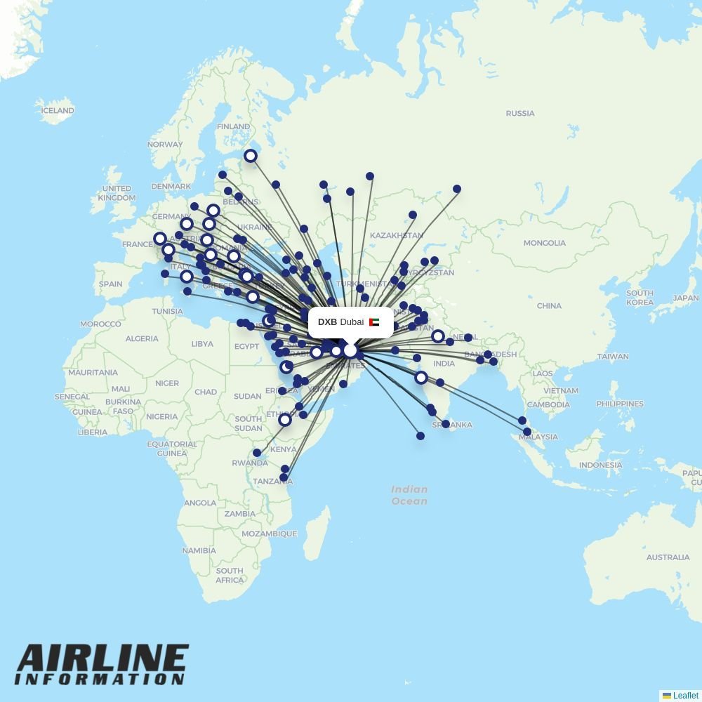 flydubai flights from Dubai (DXB) | Airline Information