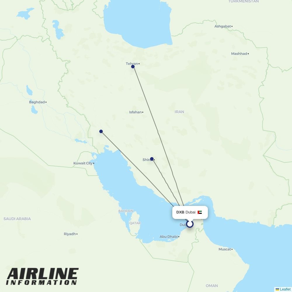 Iran Air flights from Dubai (DXB) | Airline Information