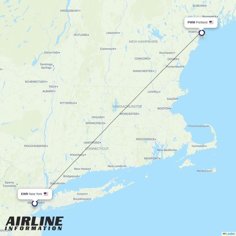Airlines with flights from New York to Portland (EWR to PWM) | Airline ...