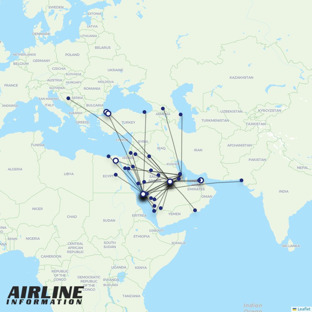 Flyadeal airline - F3 - flights, aircrafts, destinations | Airline ...