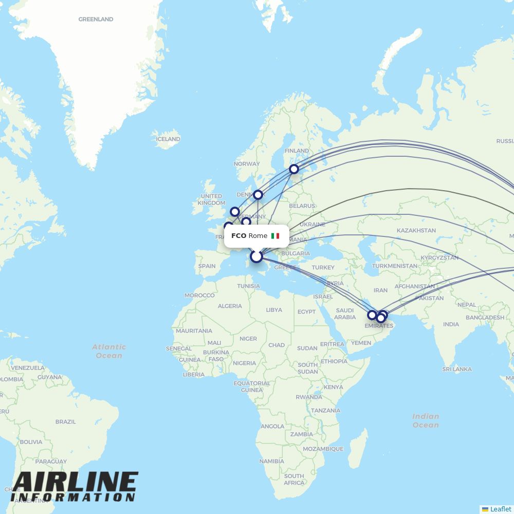 Airlines with flights from Rome to Seoul (FCO to ICN) | Airline Information