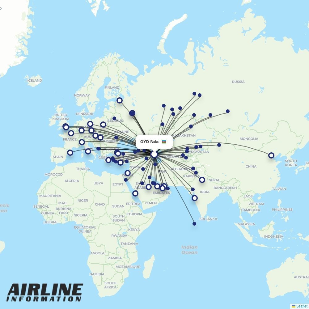 Flynas flights from Baku (GYD) | Airline Information