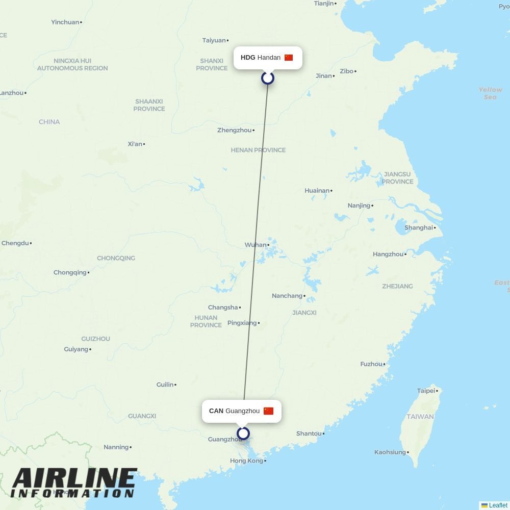 Airlines with flights from Handan to Guangzhou (HDG to CAN) | Airline ...