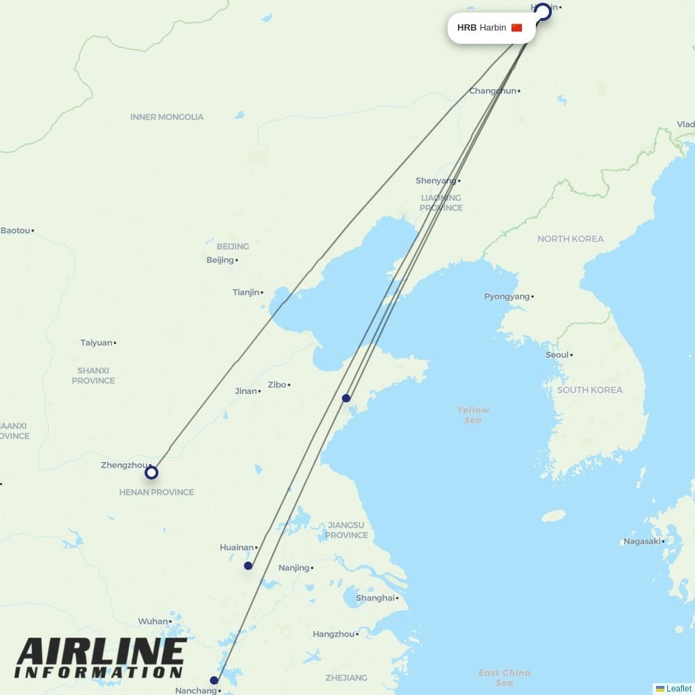 West Air (China) flights from Harbin (HRB) | Airline Information