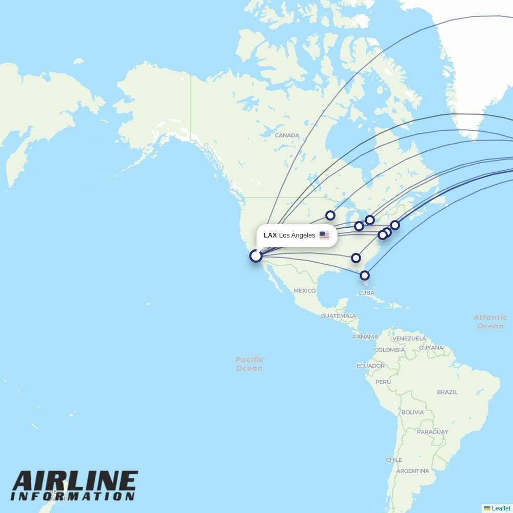 Airlines with flights from Los Angeles to Amsterdam (LAX to AMS ...