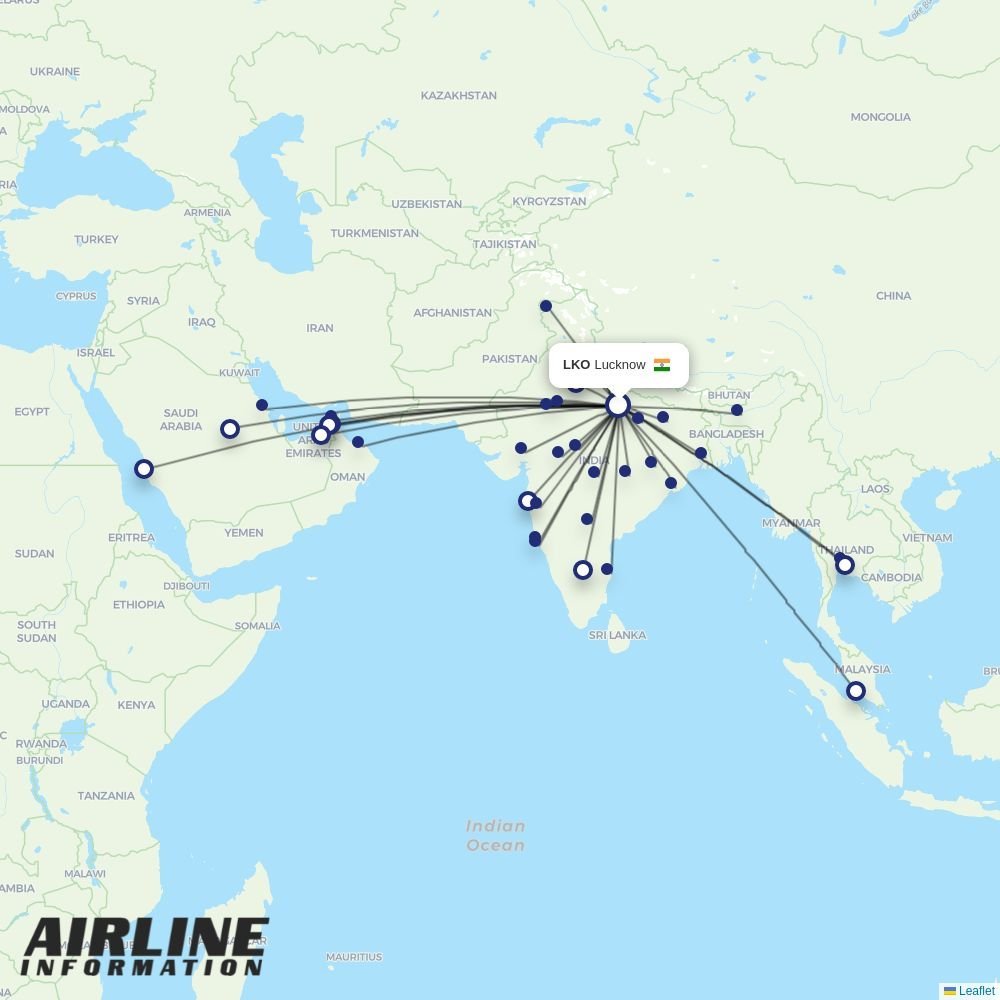 Air India flights from Lucknow (LKO) | Airline Information