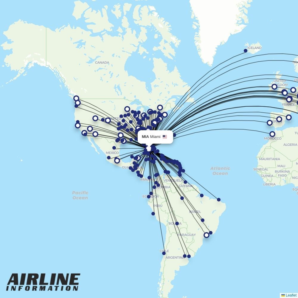 LATAM flights from Miami (MIA) | Airline Information