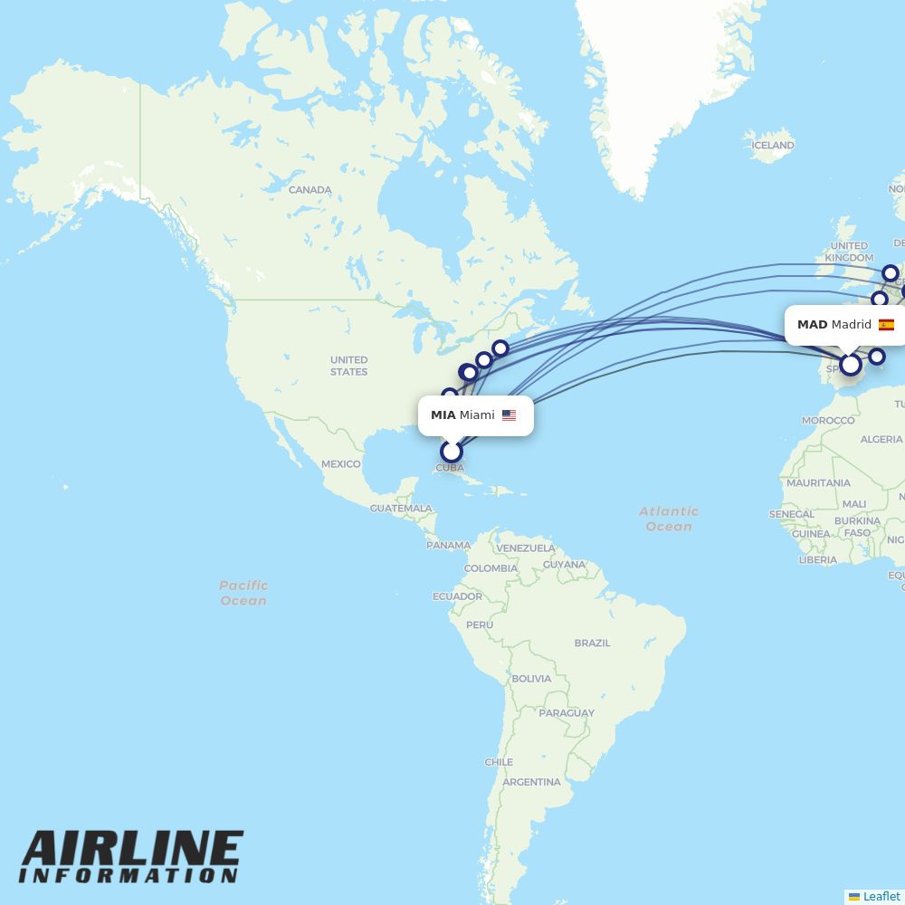 Airlines with flights from Miami to Madrid (MIA to MAD) | Airline ...