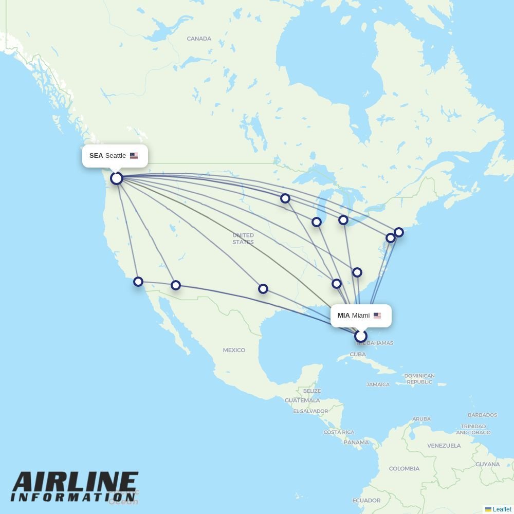 Airlines with flights from Miami to Seattle (MIA to SEA) | Airline ...