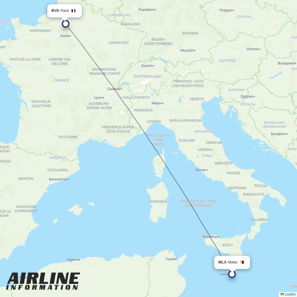Airlines with flights from Malta to Paris (MLA to BVA) | Airline ...