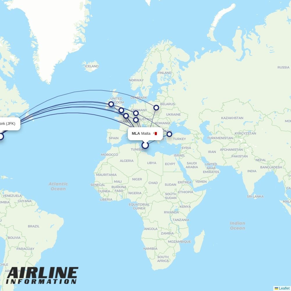 Airlines with flights from Malta to New York (MLA to JFK) | Airline ...
