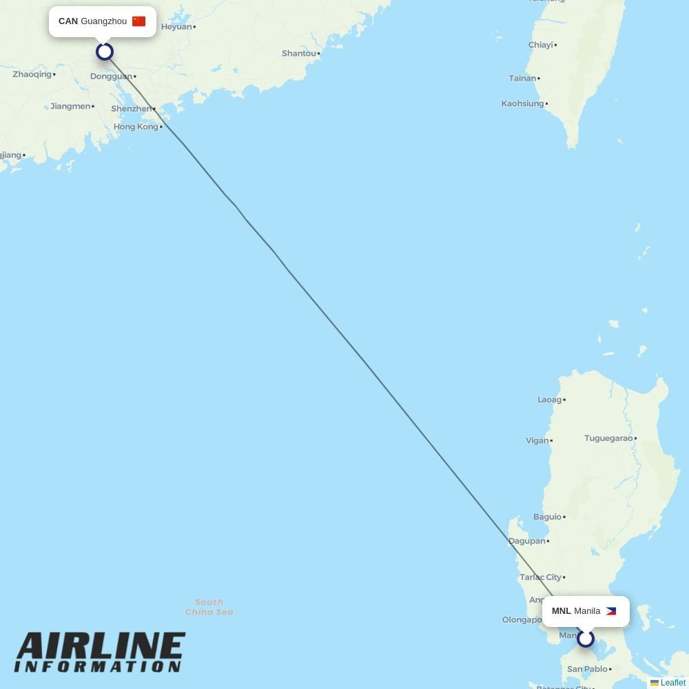 Airlines with flights from Manila to Guangzhou (MNL to CAN) | Airline ...