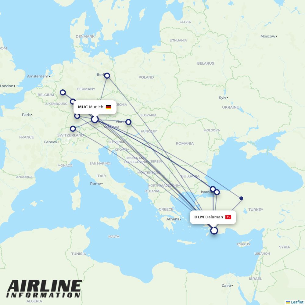 Airlines with flights from Munich to Dalaman (MUC to DLM) | Airline ...