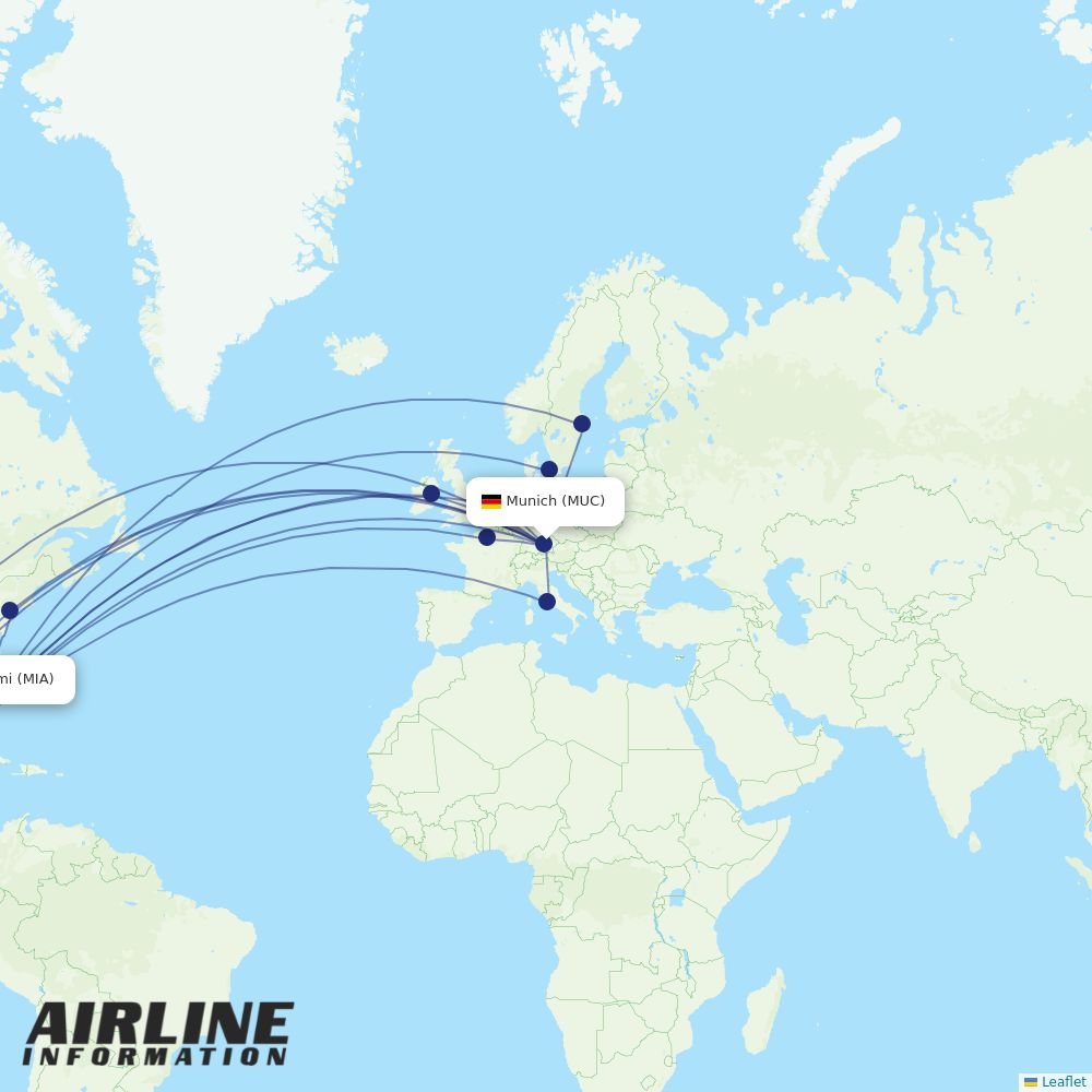 Airlines with flights from Munich to Miami (MUC to MIA) | Airline ...