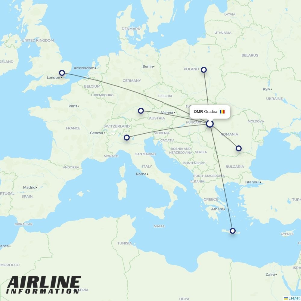 Animawings flights from Oradea (OMR) | Airline Information